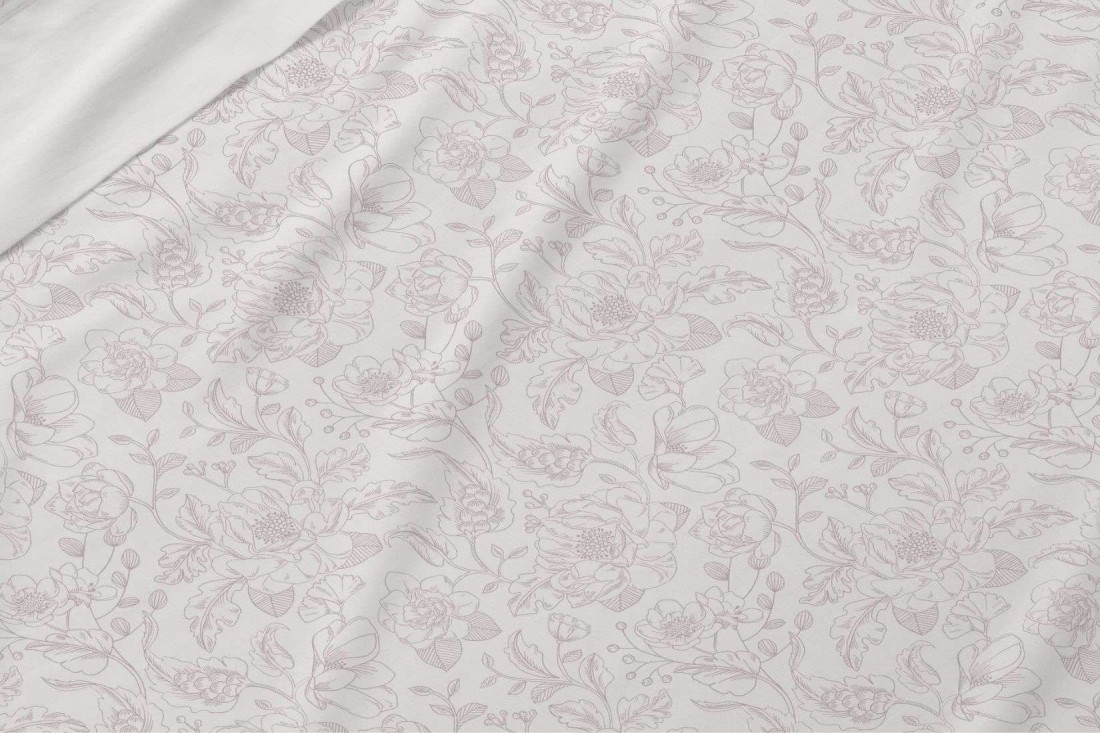 Sábanas de diseño, modelo 536 Beige, de Burrito Blanco