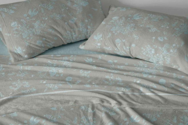 Sábanas Nacarina | 059 color Jade | Floral | Burrito Blanco